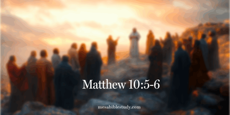 To the Lost Sheep— Not Gentiles Matthew 10:5-6