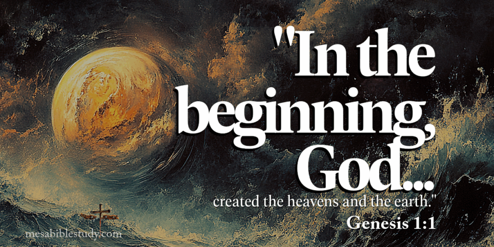 Genesis 1:1 — God the Son Created All Things with His Word