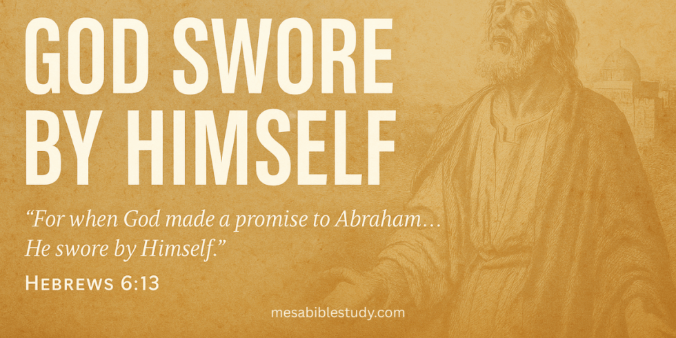 When God Swore by His Own Name – Hebrews 6:13