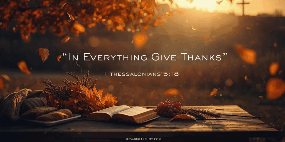In Everything Give Thanks — 1 Thessalonians 5:18