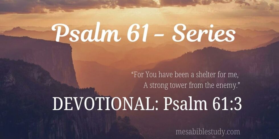DEVOTIONAL: Psalm 61:3 – When Fear Rises, Remember