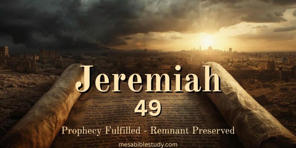 Jeremiah 49 Explained: Iran, Judgment and Future Remnant